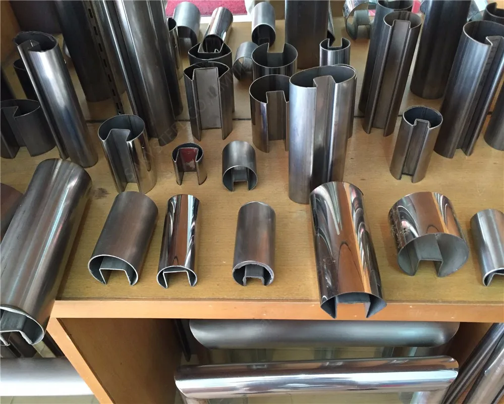 201 304 316 Stainless Steel Slotted Tubing U Channel Tube Groove Tube ...