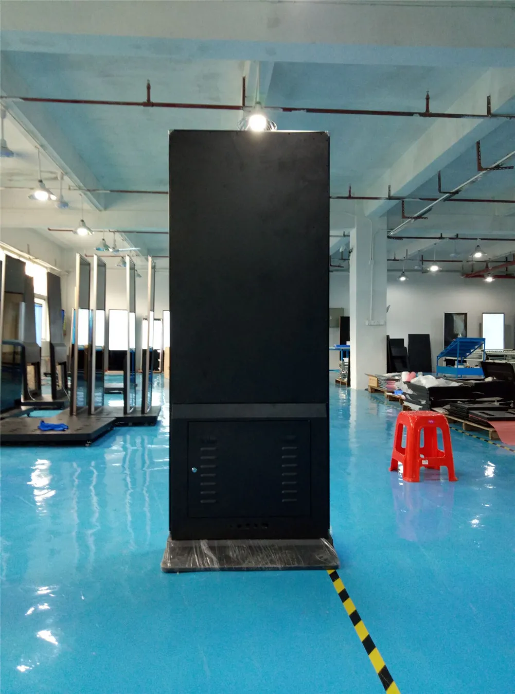 Standing Floor Lcd Touchable Digital Signage 55 Inch Ultra Thin Kiosk ...