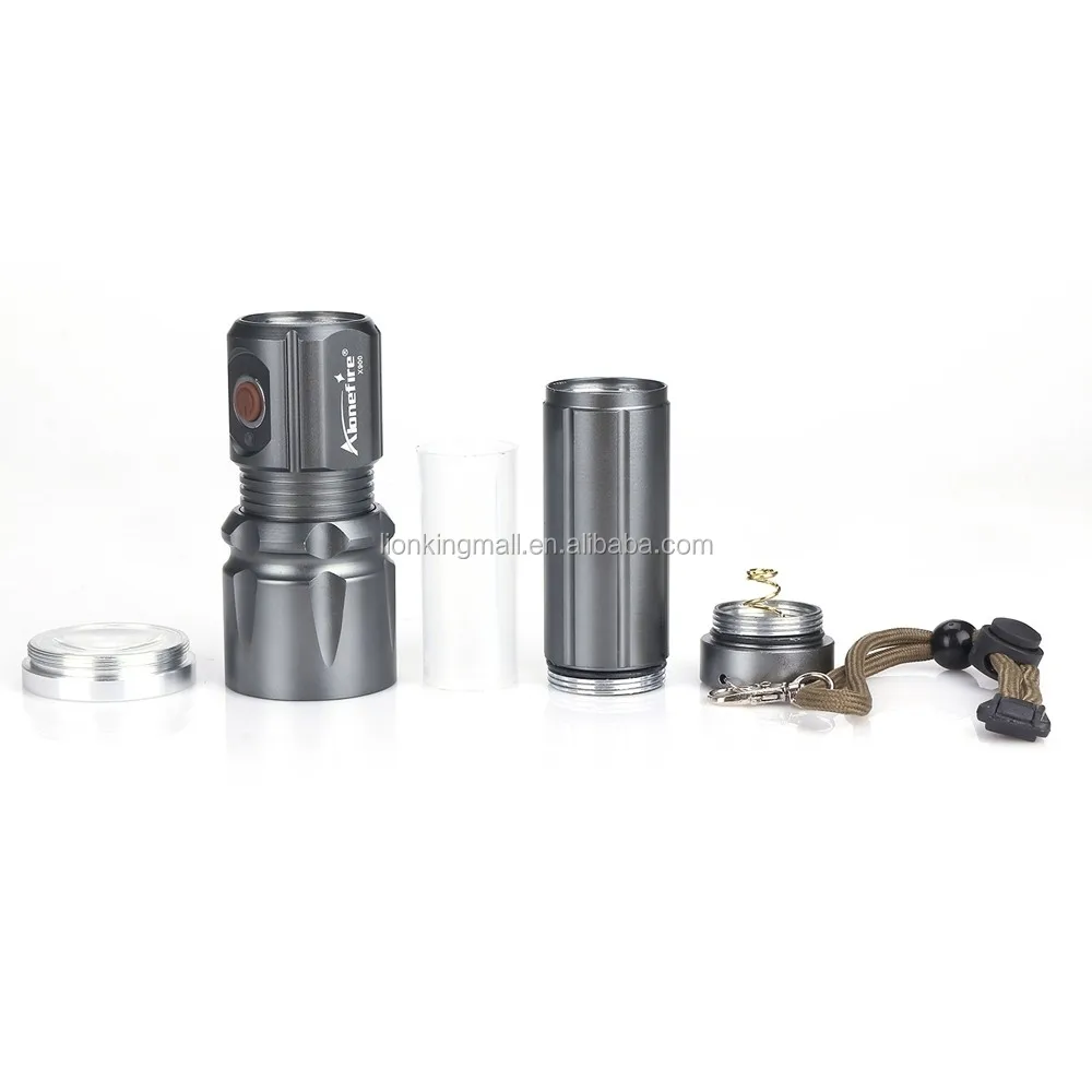 Alonefire X900 Powerful Flashlight T6 Led Aluminum Waterproof Zoom ...
