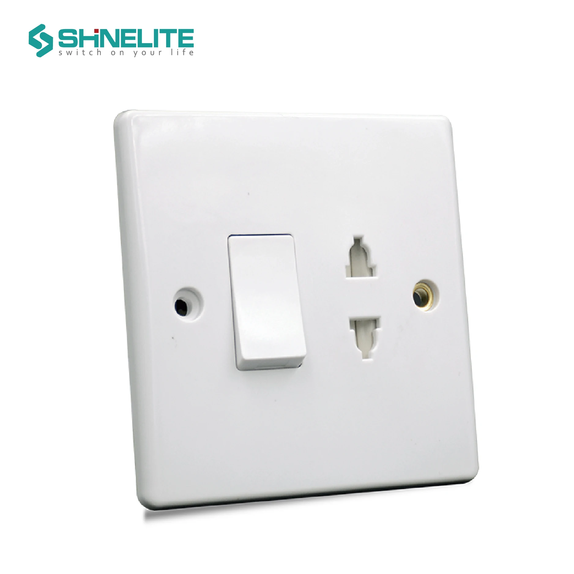 OEM 15A 3 Pin Bakelite Round-Pin Wall Electrical Switch Socket