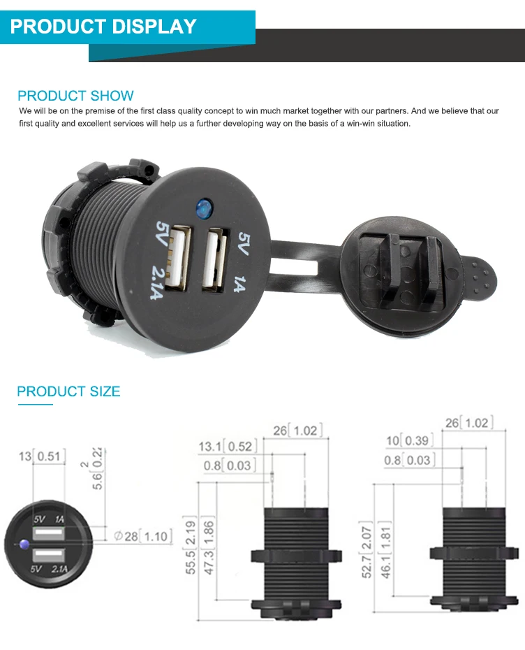 New Marine Camper Trailer 12v 4.8a Car Dual Usb Charger Socket - Buy ...