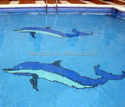 Swimming Pool Tile Dolphin - Buy Glass Swimming Pool Tile Dolphin ...