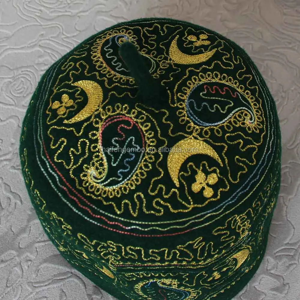 Muslim Wool Embroidery Prayer Cap Muslim Mens Prayer Caps - Buy Muslim ...