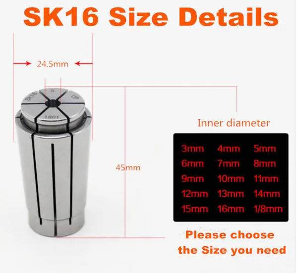 Wholesale Sk Collets Sk16 Sk10 Collets For Cnc Wholesale Sk Collets ...