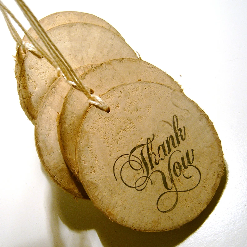 Natural Coconut Shell Tags - Personalized and Sustainable