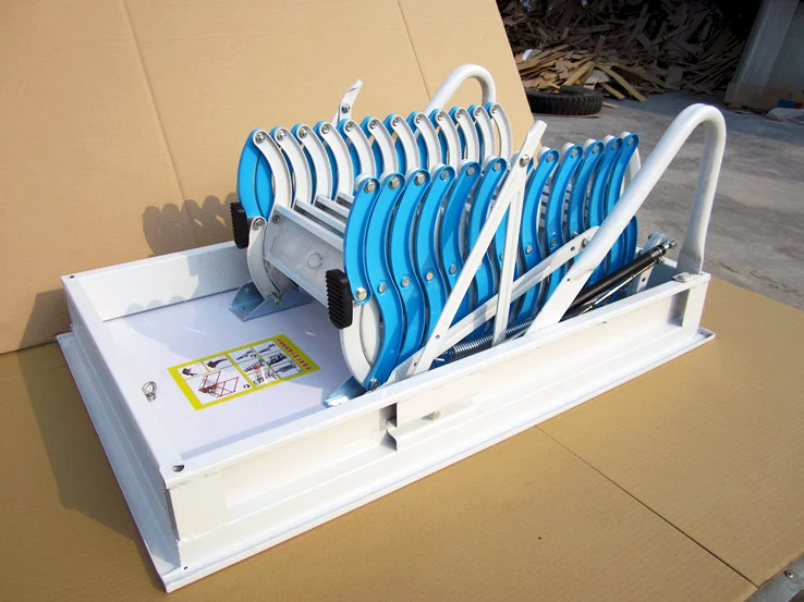 Steel Automatic Electric Telescopic Loft Ladders,Hydraulic Folding ...