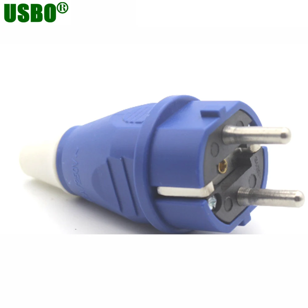 Blue 16A 250v Industrial Plug - Reliable Electrical Connection