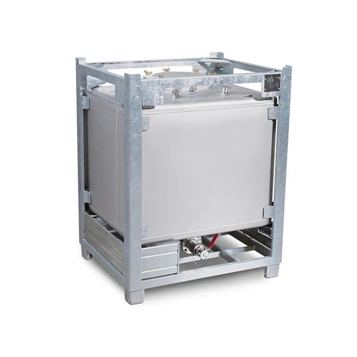 Customized 1000 liter collapsible stainless steel IBC container for oil ...