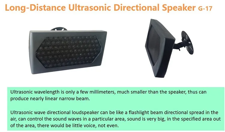 High Quality Professional Long-distance Ultrasonic Directional Speaker ...