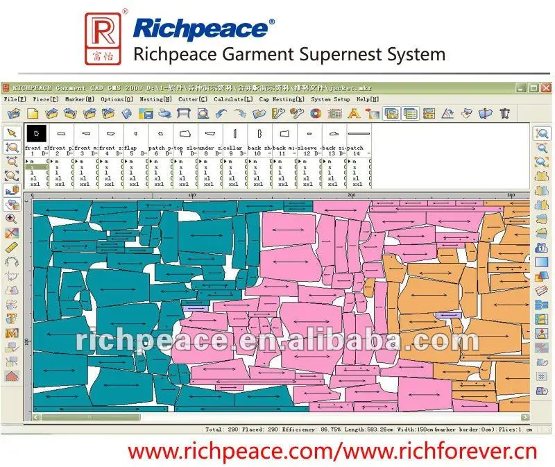 Richpeace Garment CAD Making System - Integrated & Versatile