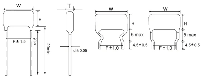 CBB21 MPP 104J630V 0.1UF Metallized Polypropylene Film Capacitor - 630V ...