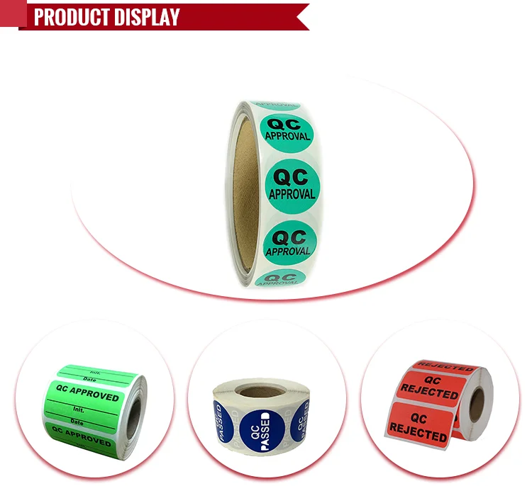 Glossy Yellow "qc Hold" "qc Rework Repair" Sticker Paper Label - Buy ...