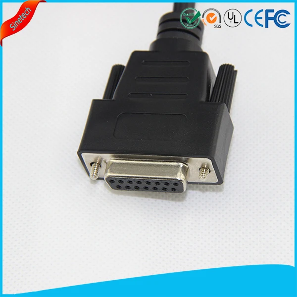 1.8m Black Db26 To Db16 Cable - Buy Db26 To Db16,Db26 To Db16,Db26 To ...