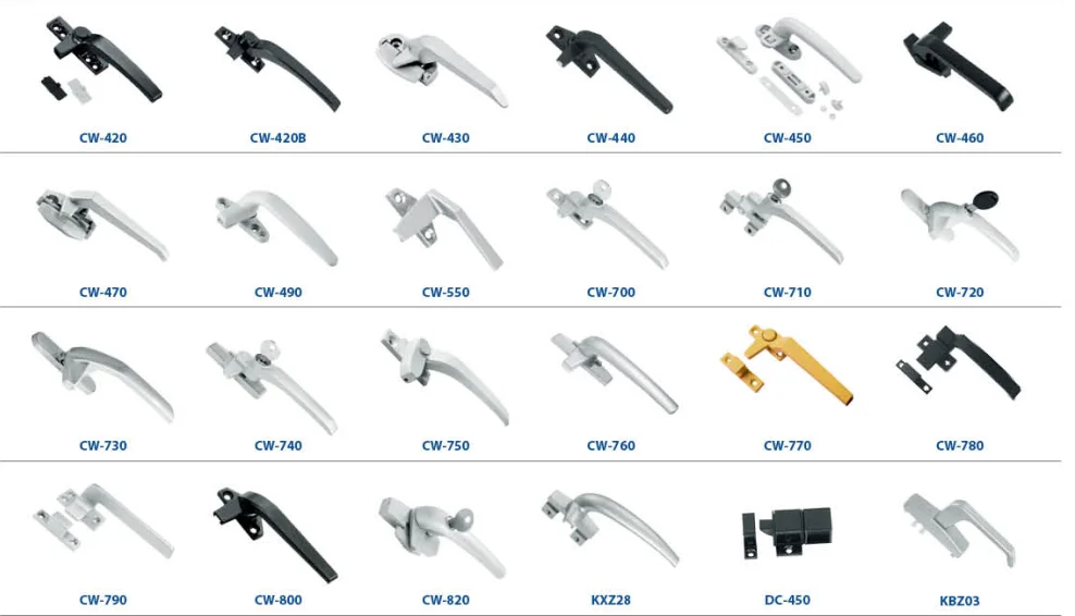 Door And Window Handle Type Removable Aluminium Casement Window Handle ...