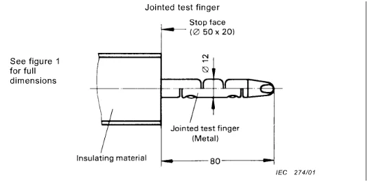 Iec Ip2x 12mm Jointed Test Finger Probe B - Buy Test Finger Probe B ...