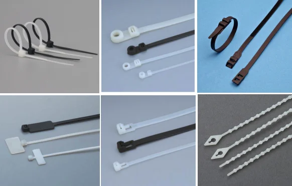 Professional Manufacturer Push Mount Zip Tie Nylon 66 Materail White Black Color Pack Of 100 Pcs ...