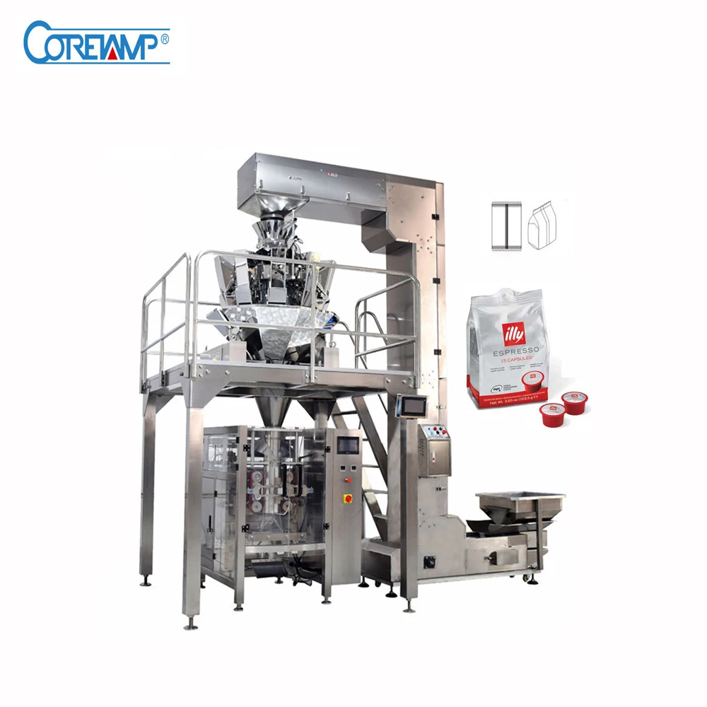 Automatic Coffee Pod / Capsule Packaging Machine Hot Sealing Film ...