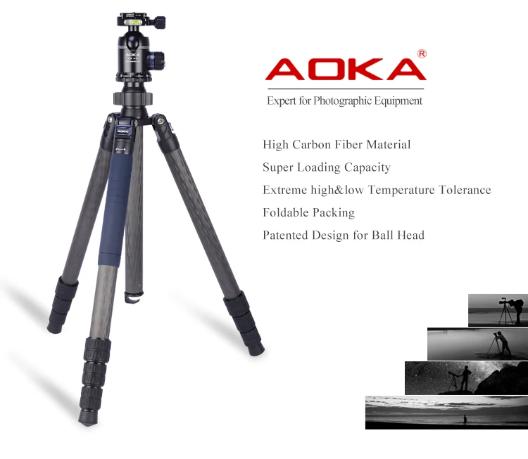 Stativ Video Carbon Fiber Professional Camera Stand Travel Tripod - Buy ...