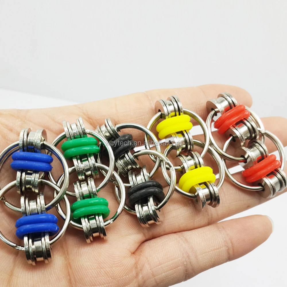 Finger Fidget Flippy Bike Chain Ring Toy Relieves Stress Anxiety For ...