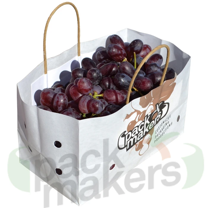 Wet Strength Kraft Paper Bags with Ventilation for Fruits