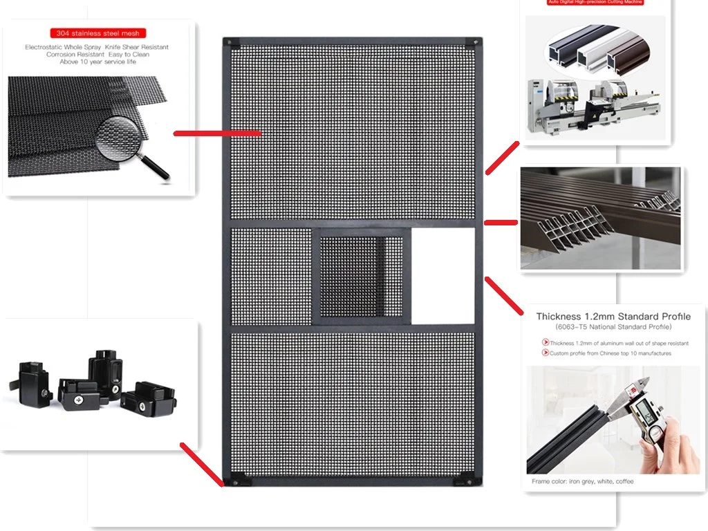 2020 Popular Dust Proof Window Screen Mesh Stainless Steel Security ...