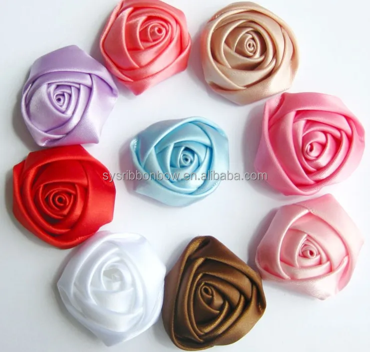 Wholesale Make Satin Ribbon Handmade Flowers,Ribbon Flowers - Buy Satin ...