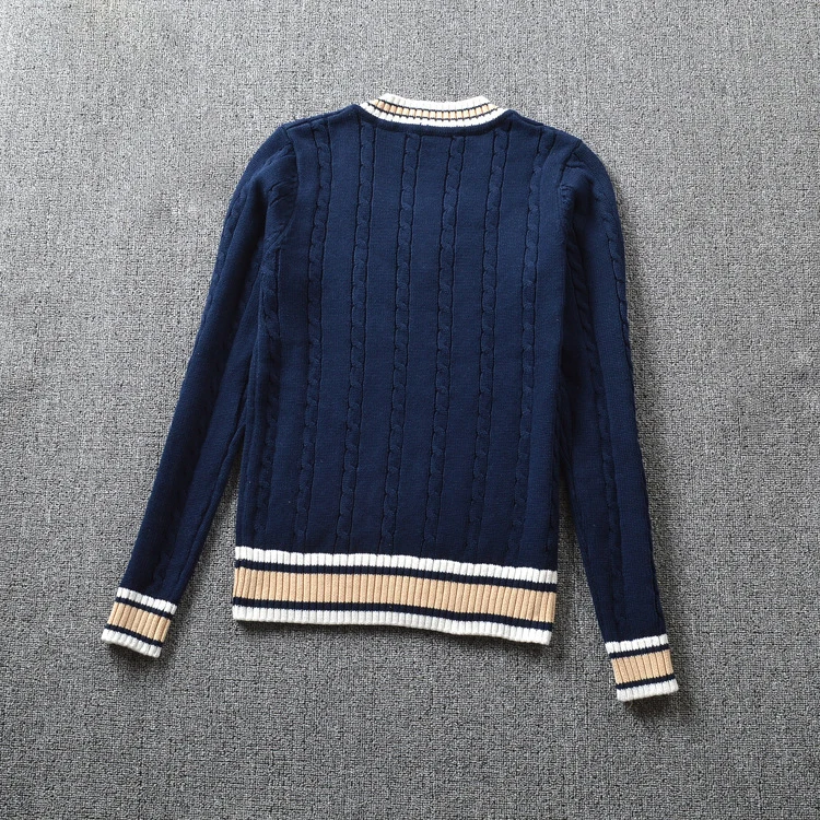 Stylish New Design V Neck Students School Uniform Striped Woolen ...