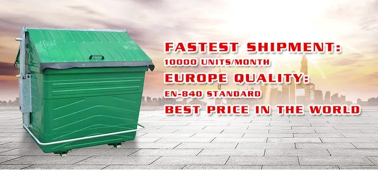 3200 Liter Hot Dip Galvanized Garbage Trolley - Durable & Sustainable