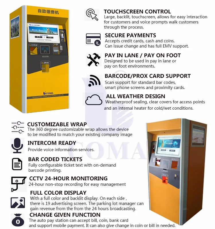Automatic Parking Payment Machine - Buy Payment Machine,Parking Payment ...