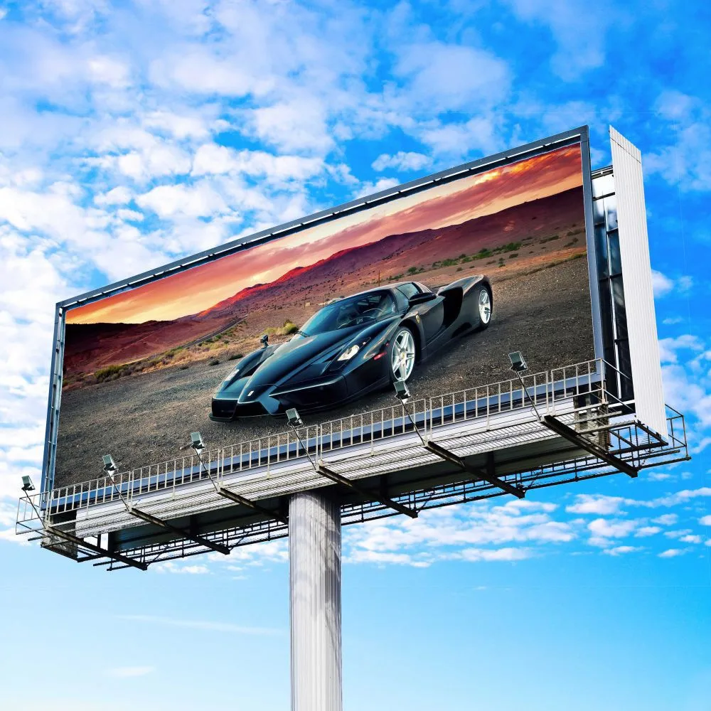 Outdoor Double Sided Advertising Unipole Billboard - Buy Steel ...