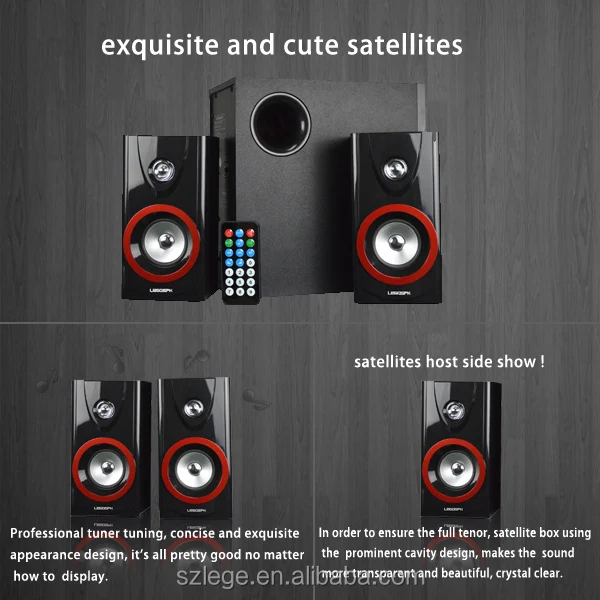 Electronic Super Bass 2.1ch Computer Speaker With Home Theater System ...