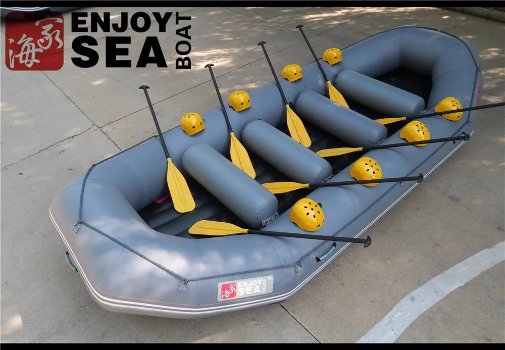 Heavy Duty Double Floor River Boat Whitewater Rafting 8 Persons River ...