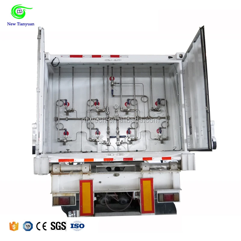 Loading Volume 8000nm3 Working Pressure 25mpa Ce-tped Certified 40-feet ...