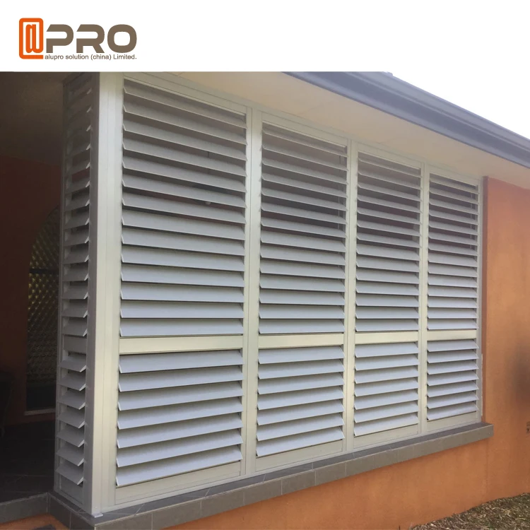 European Style Modern Aluminum Movable Louvers Plantation Shutter Parts Louver Door Louvers ...