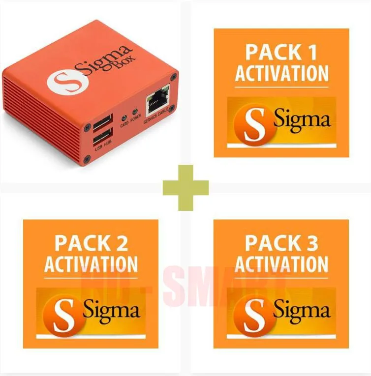 Reselling Sigma Box with Cable Set + Sigma Pack 1, 2, 3 Activations