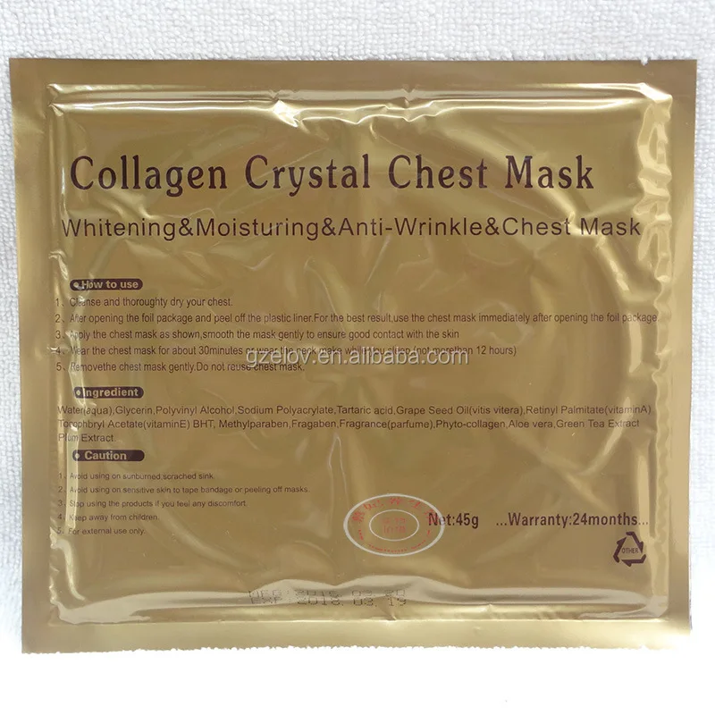 Professional Oem Collagen Crystal Chest Mask/white Crystal Collagen ...