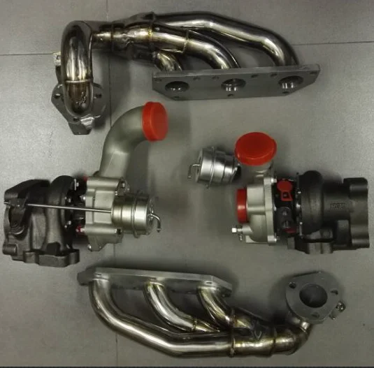 Performance Turbo +manifold K04-025 K04-026 Twin Turbo Manifold For ...