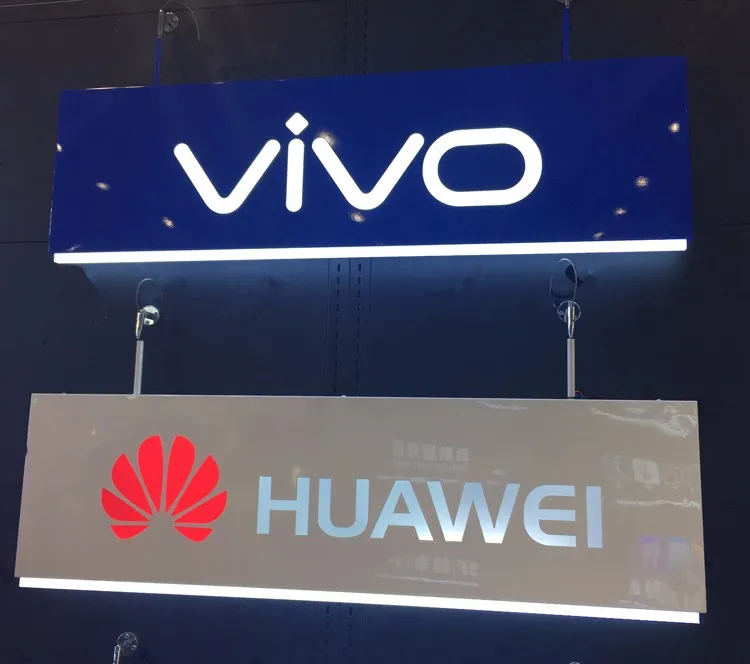 Indoor Hanging Mobile Phone Brand Advertising Light Box Led Acrylic ...