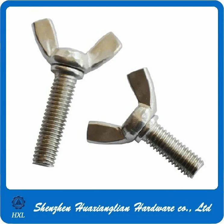 Stainless Steel 316 M6 M10 Butterfly Wing Screw - Buy Wing Screw ...