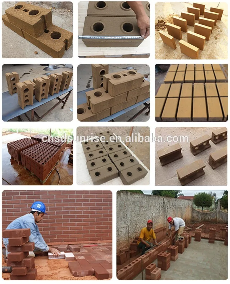 Interlocking Manual Clay Brick Making Brick Molding Machine - Buy ...