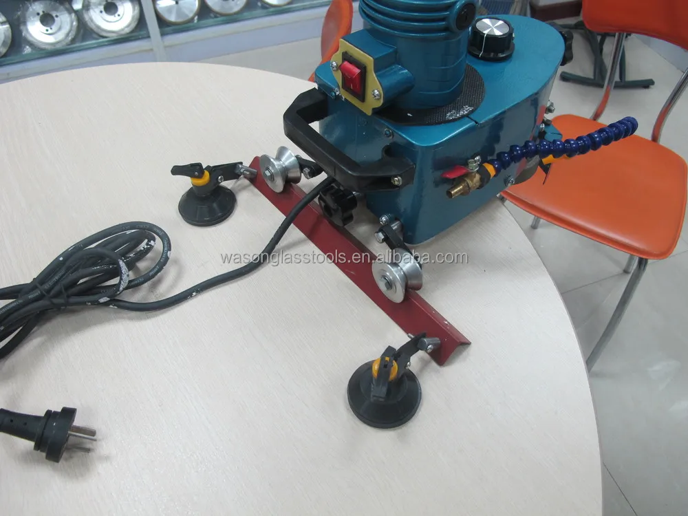 Portable rectifieuse / Machine en verre de verre plat bord / rond ...