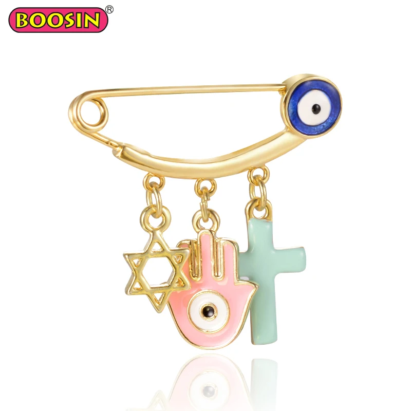 Wholesale China Manufacturer Enamel Letter Charm Baby Safety Pin Brooch ...