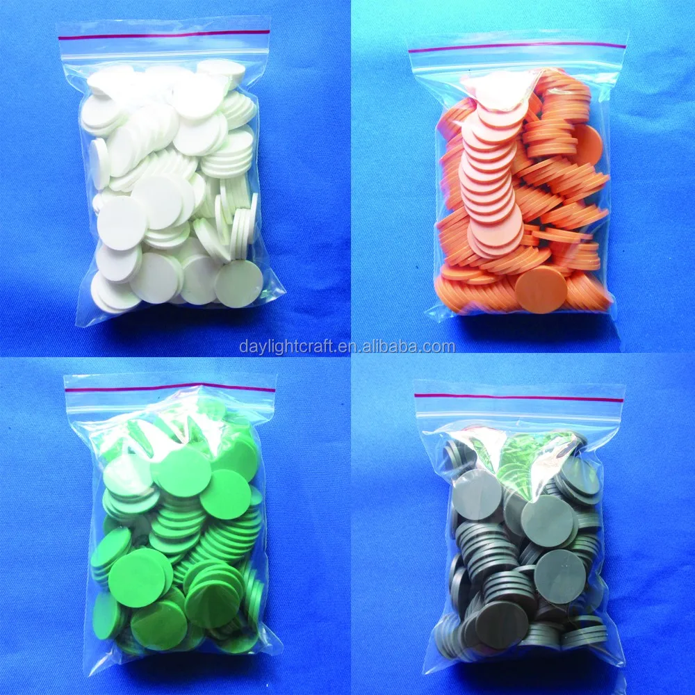 250-pack 1 Inch Plastic Red And Blue Two Color Counters Kids Math ...