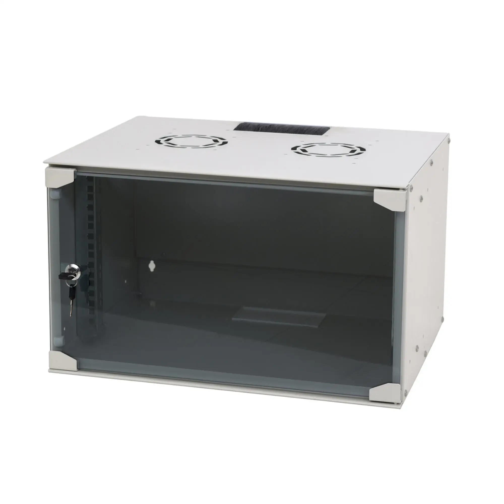 19 Inch Equipment 600 Wide Fireproof Wall Mounted Display Cabinet - Buy ...