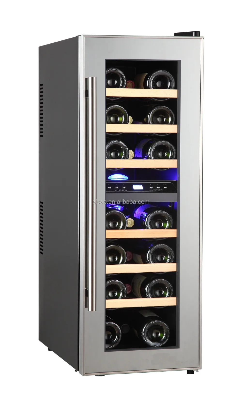 Glass Door Mini Bar Fridge Showcase Refrigerator,Slim Wine Cabinet Red ...