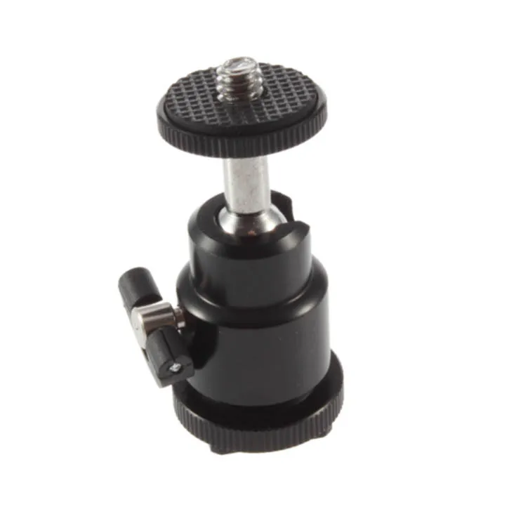 Mini Ball Head For Dslr Pole Mount Camera Bracket Camcorder Light ...