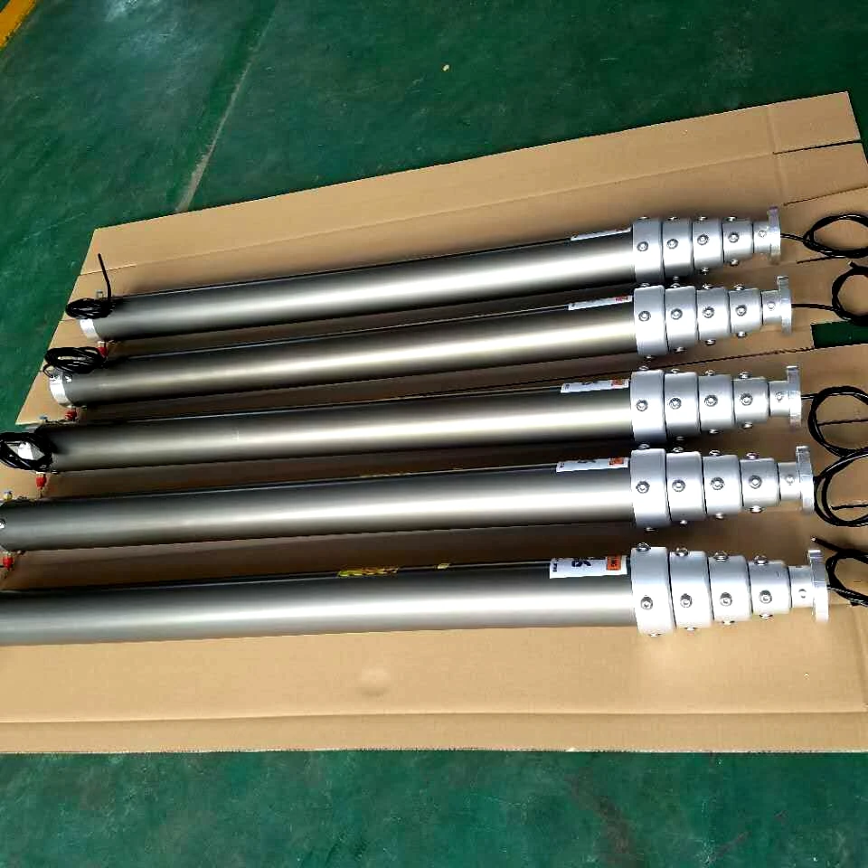 5 Meter Pneumatic Telescoping Car Mast Crank Up Lighting Lighting Pole ...