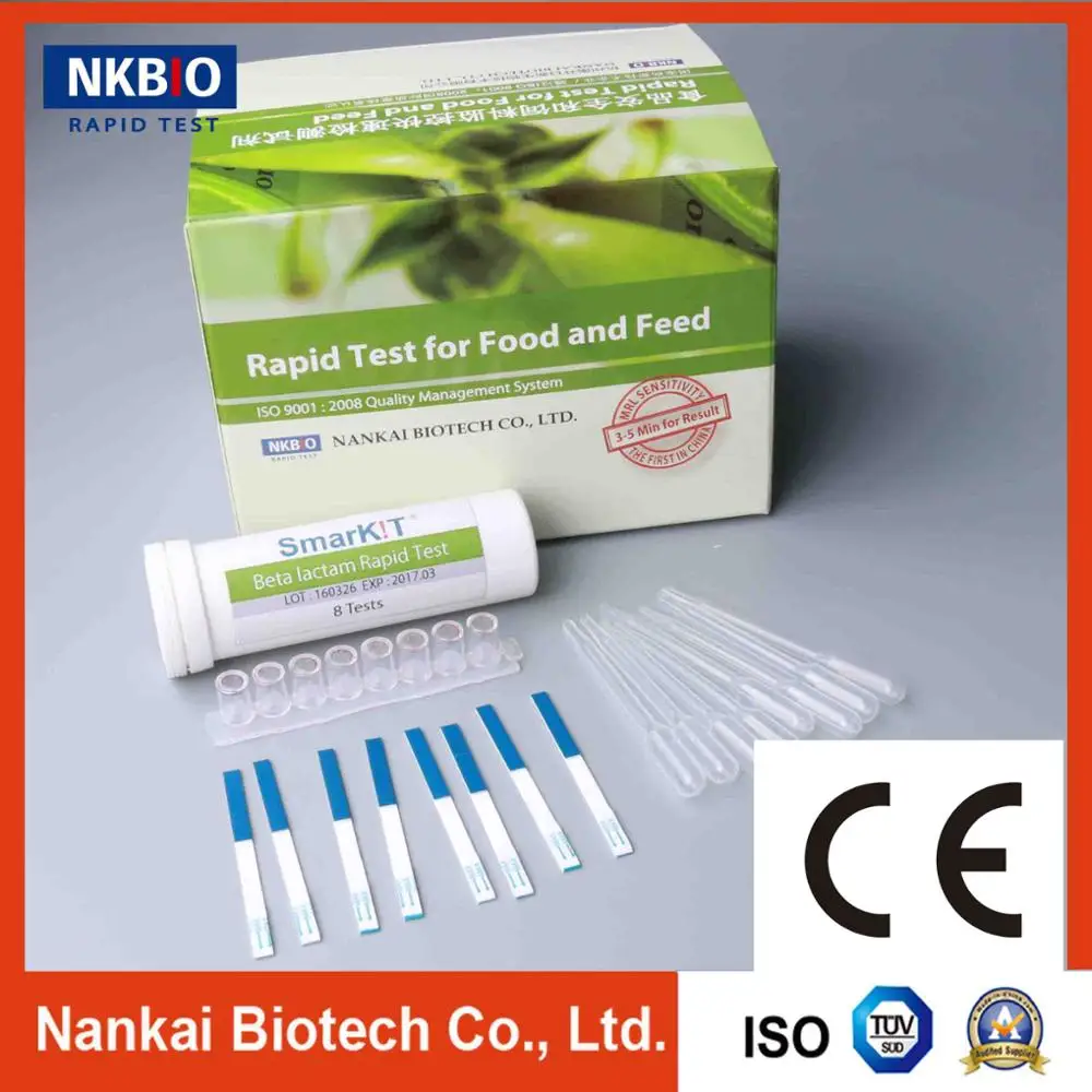 Beta-lactams Rapid Test Strip For Milk(milk Antibiotic Test Kit) - Buy ...