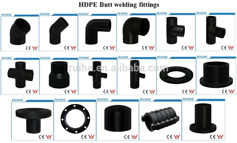 Professional Hdpe Fittings Stub Flange Hdpe Flange Adapter Fitting With ...