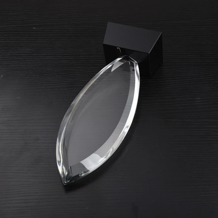 Promotion leaf shapes crystal trophy herbalife crytal trophy award ...